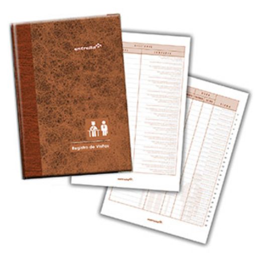 Club de Oficinas. LIBRO FLORETE REGISTRO DE VISITAS 96HJS FORMA FRANCESA